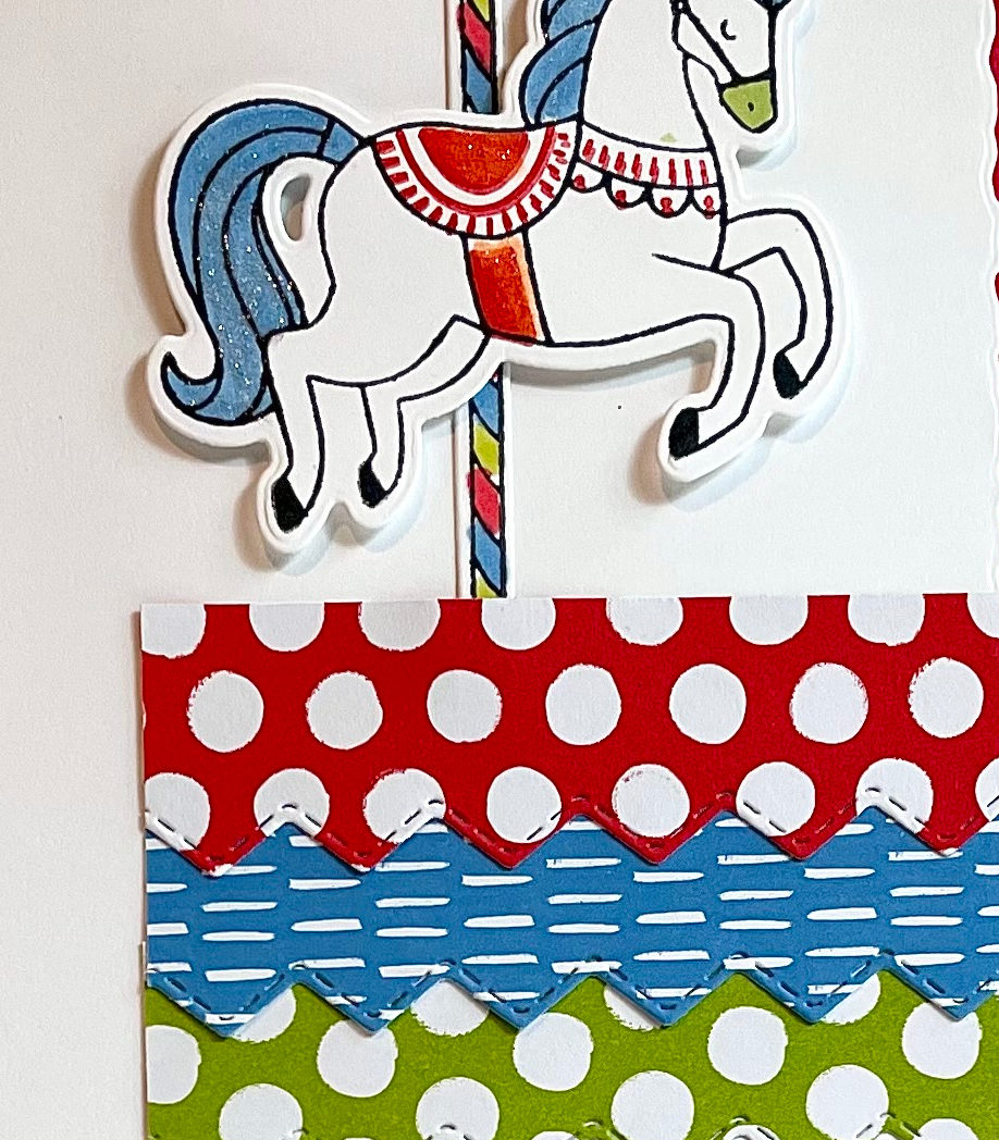 Stampin" Up! Carousel Horses for Freshly Made Sketches - deedeesdazzles