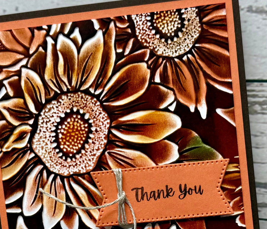 Stampin' Up! Sunflower 3D Embossing Folder - deedeesdazzles